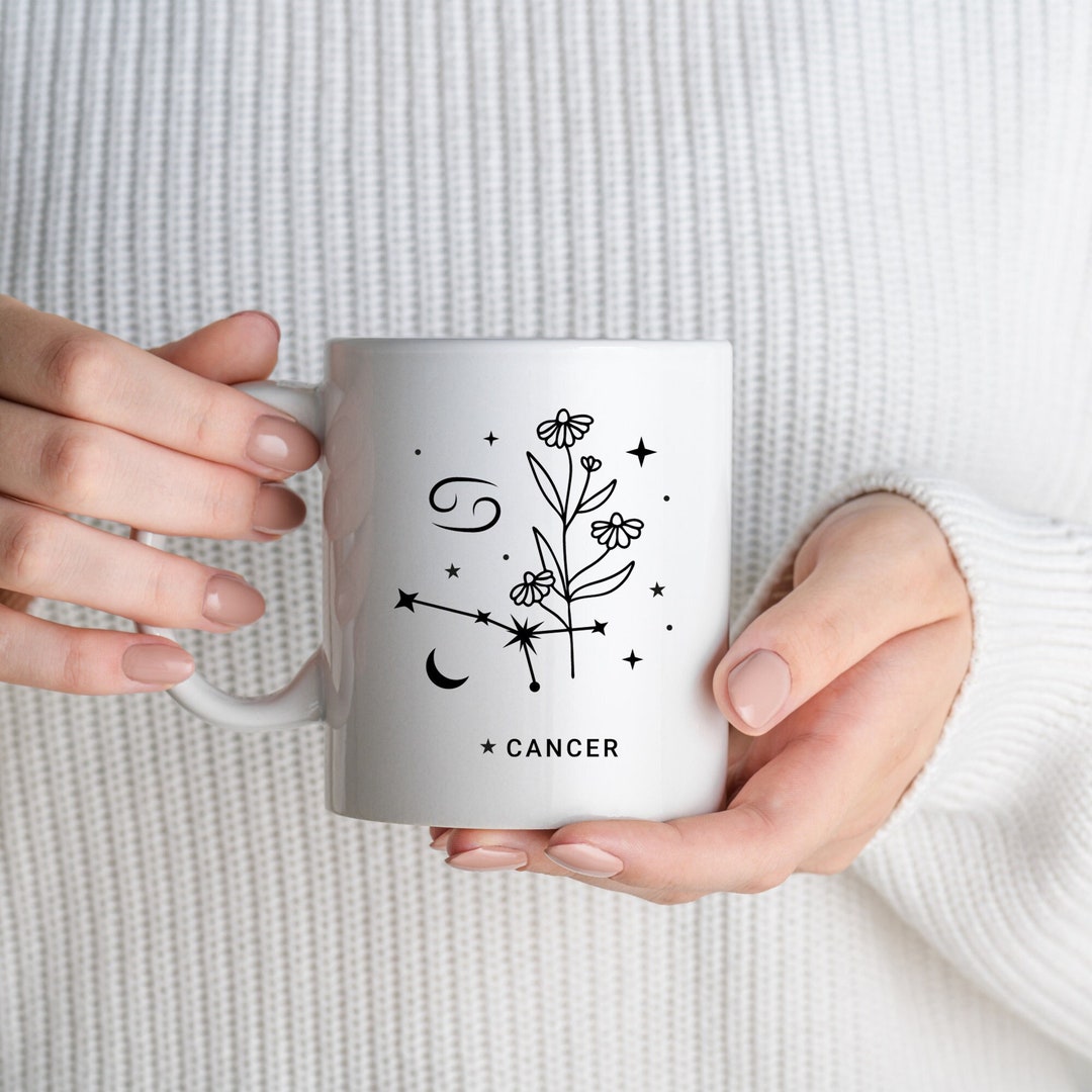 Cancer Zodiac Star Sign Instant Downloads in Black & White PNG, JPG ...