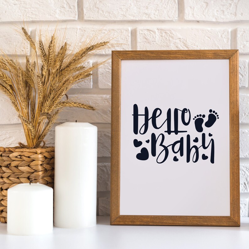 Hello Baby | Baby Announcement | Instant Downloads - Etsy