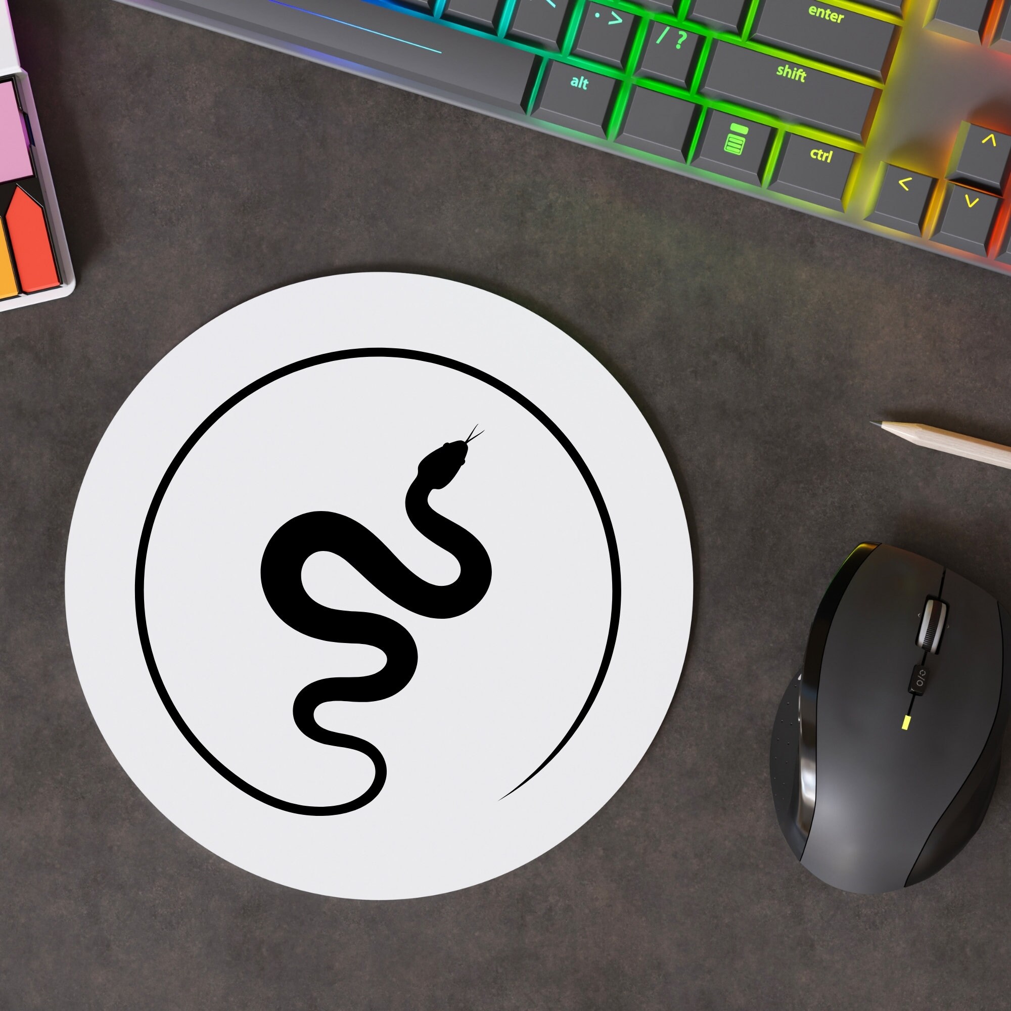 Snake Circle Printable | Reptile Decor | Black and White Instant ...