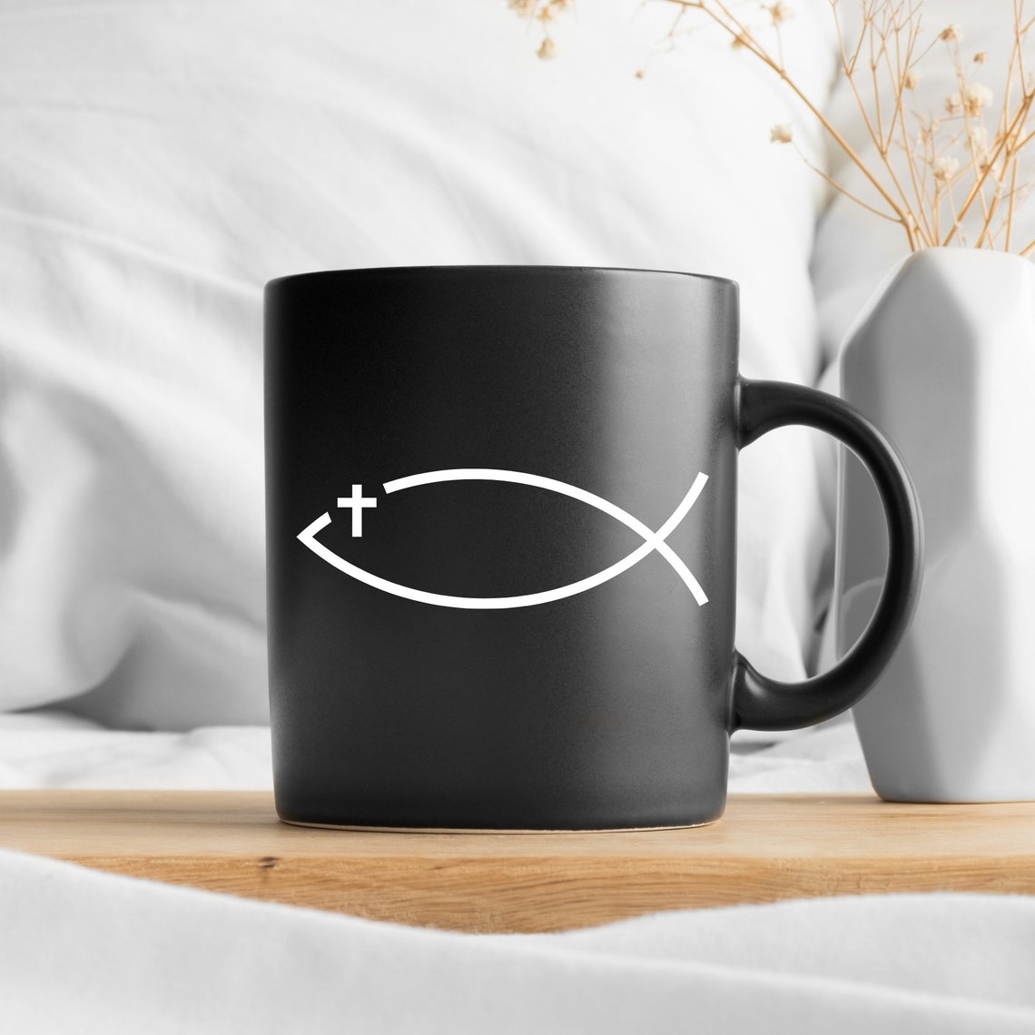 Christian Fish | Black & White Instant Digital Download | PNG, JPG, SVG ...
