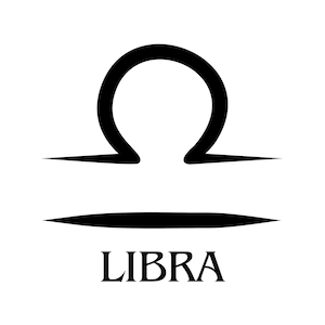Libra Zodiac Sign | Instant Downloads in Black & White | PNG, JPG, SVG ...