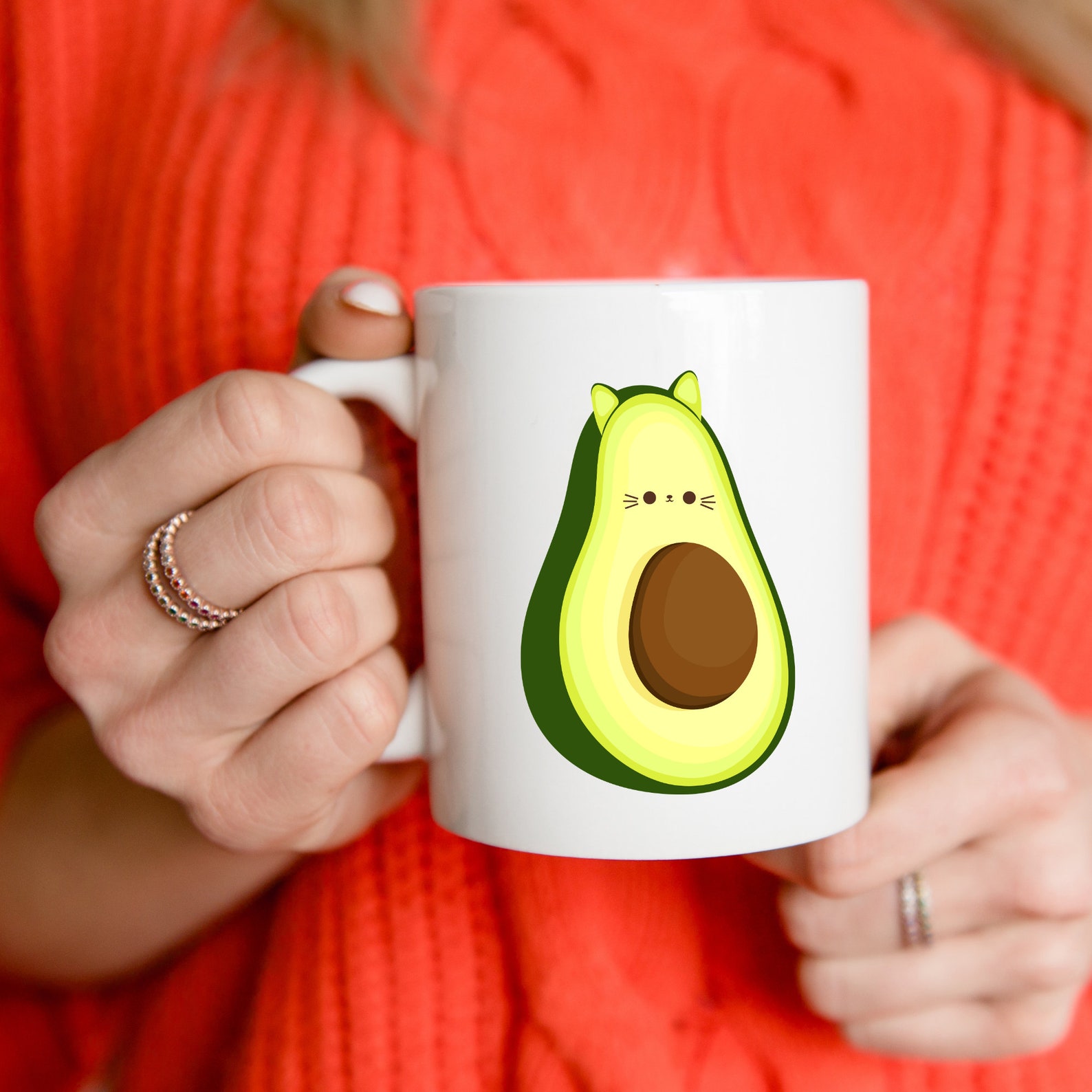 Kitten Avocado | Cute Fruit | Cartoon Clipart | Digital Download | PNG ...