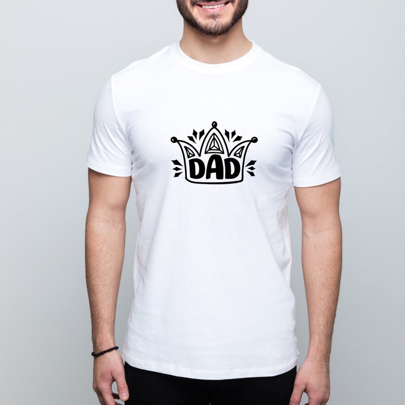 Dad Crown | Father's Day Art | Black and White Instant Digital Download ...