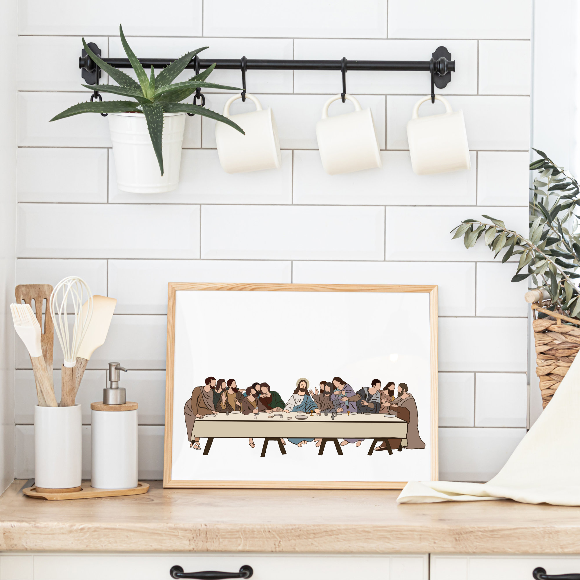 The Last Supper | Jesus Christ Resurrection Design | Instant Digital ...