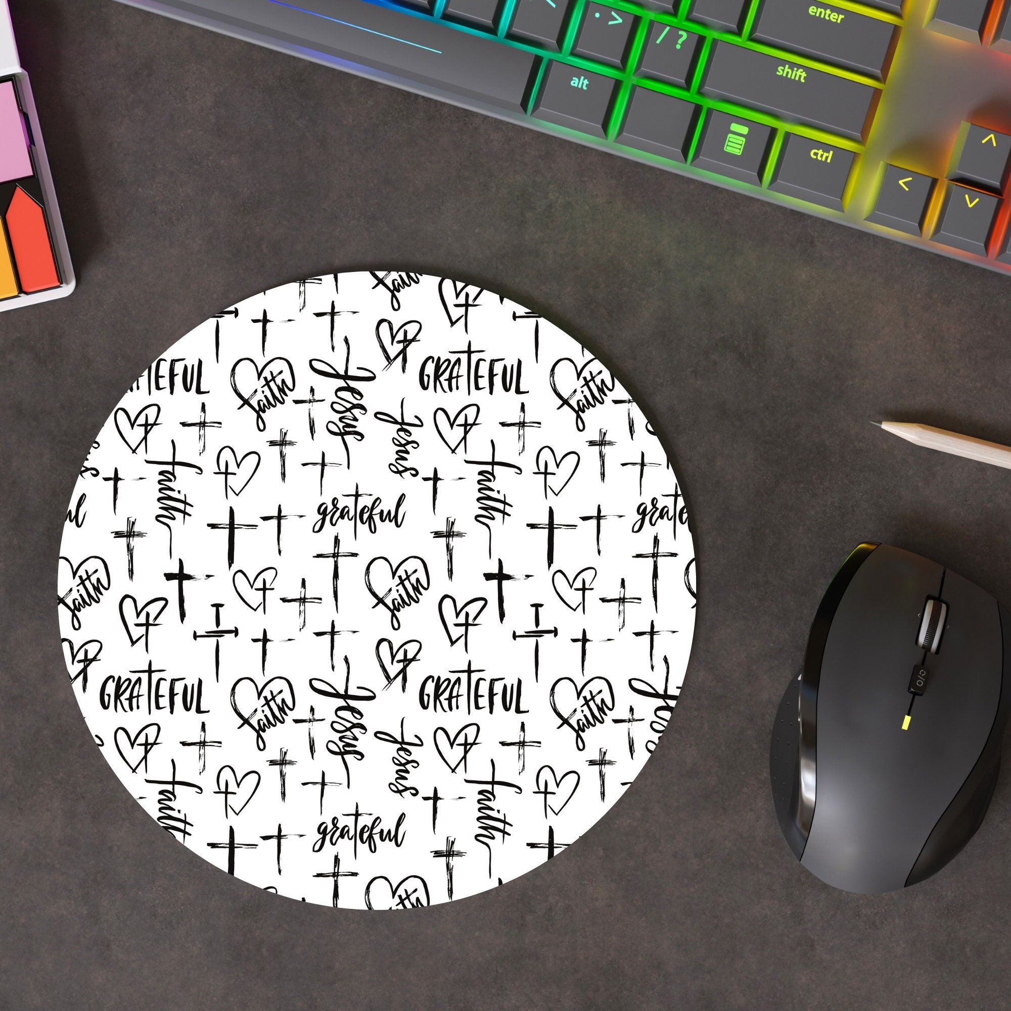 Christian Heart and Cross Background | Instant Downloads | Black ...