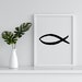 Christian Fish | Instant Downloads | Black & White Digital Download ...