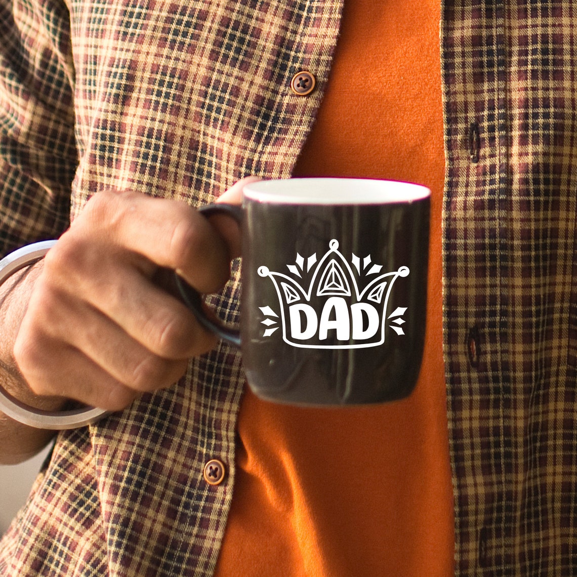 Dad Crown | Father's Day Art | Black and White Instant Digital Download ...
