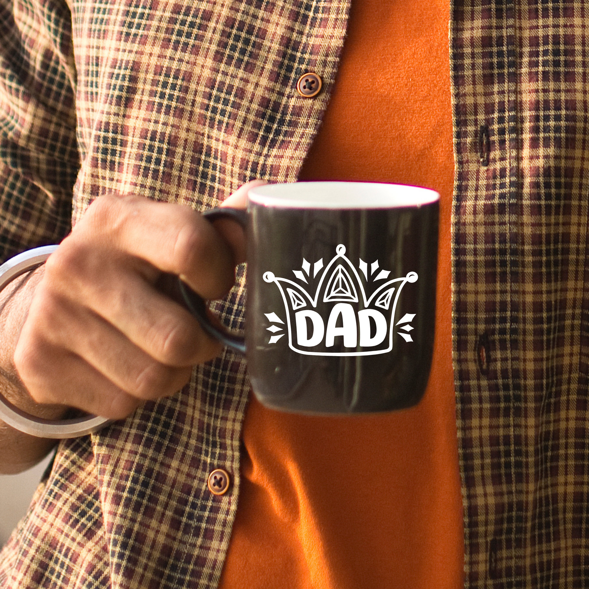 Dad Crown | Father's Day Art | Black and White Instant Digital Download ...