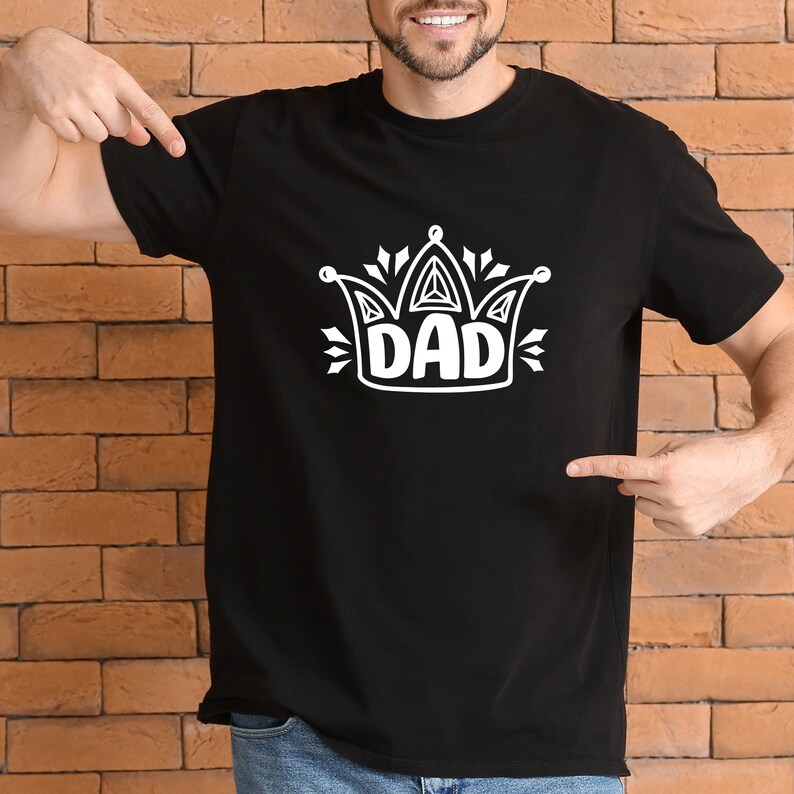Dad Crown | Father's Day Art | Black and White Instant Digital Download ...