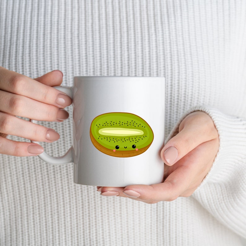 Smiling Kiwi | Cute Fruit | Cartoon Clipart | Digital Download | PNG ...