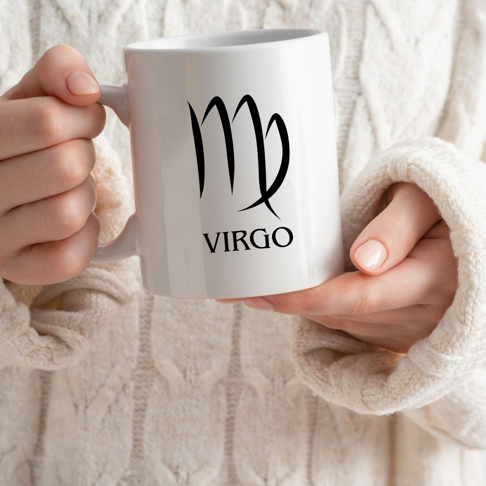 Virgo Zodiac Sign | Instant Downloads in Black & White | PNG, JPG, SVG ...