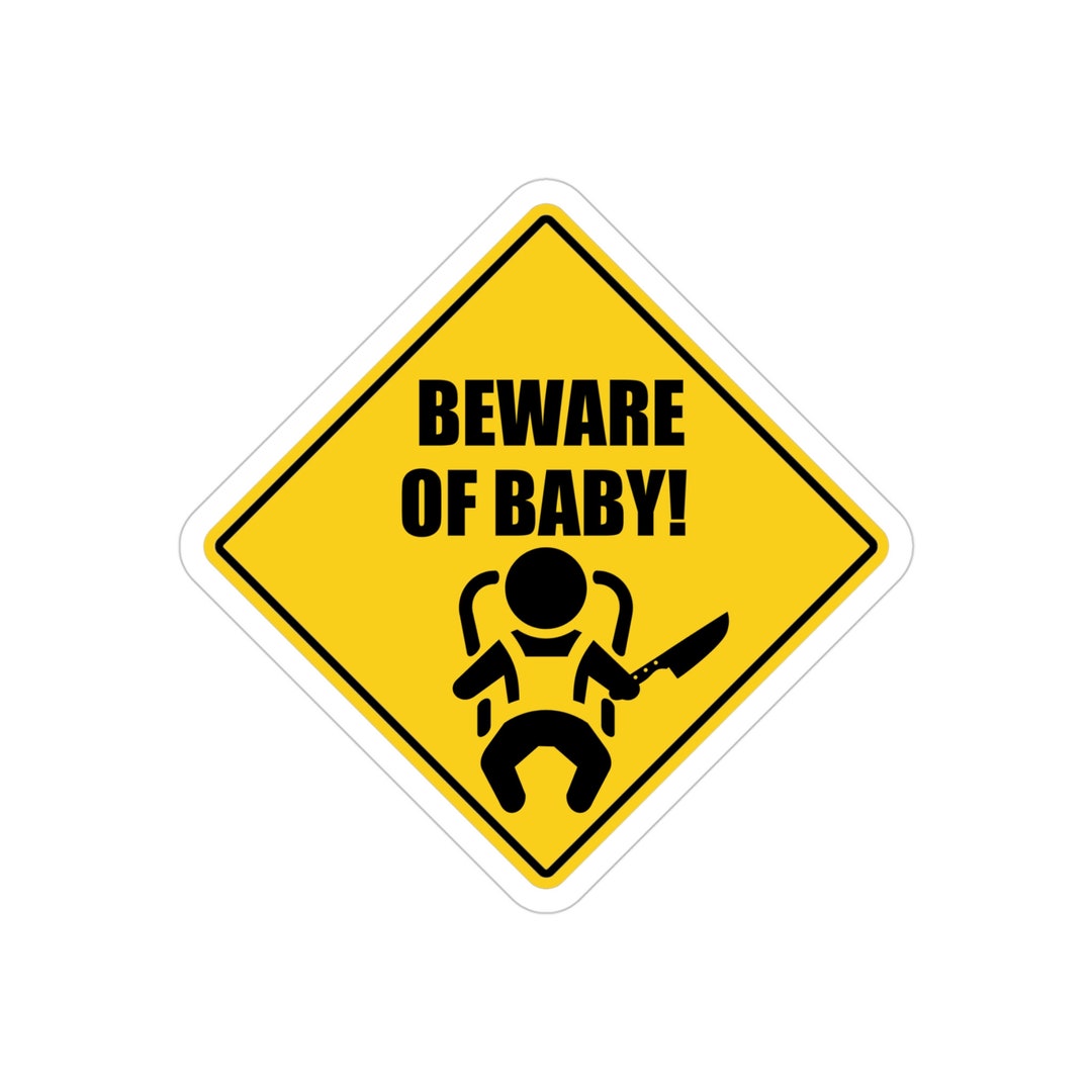 Beware of Baby Car Decal | Baby on Board Advisory Sticker | 3 Sizes ...
