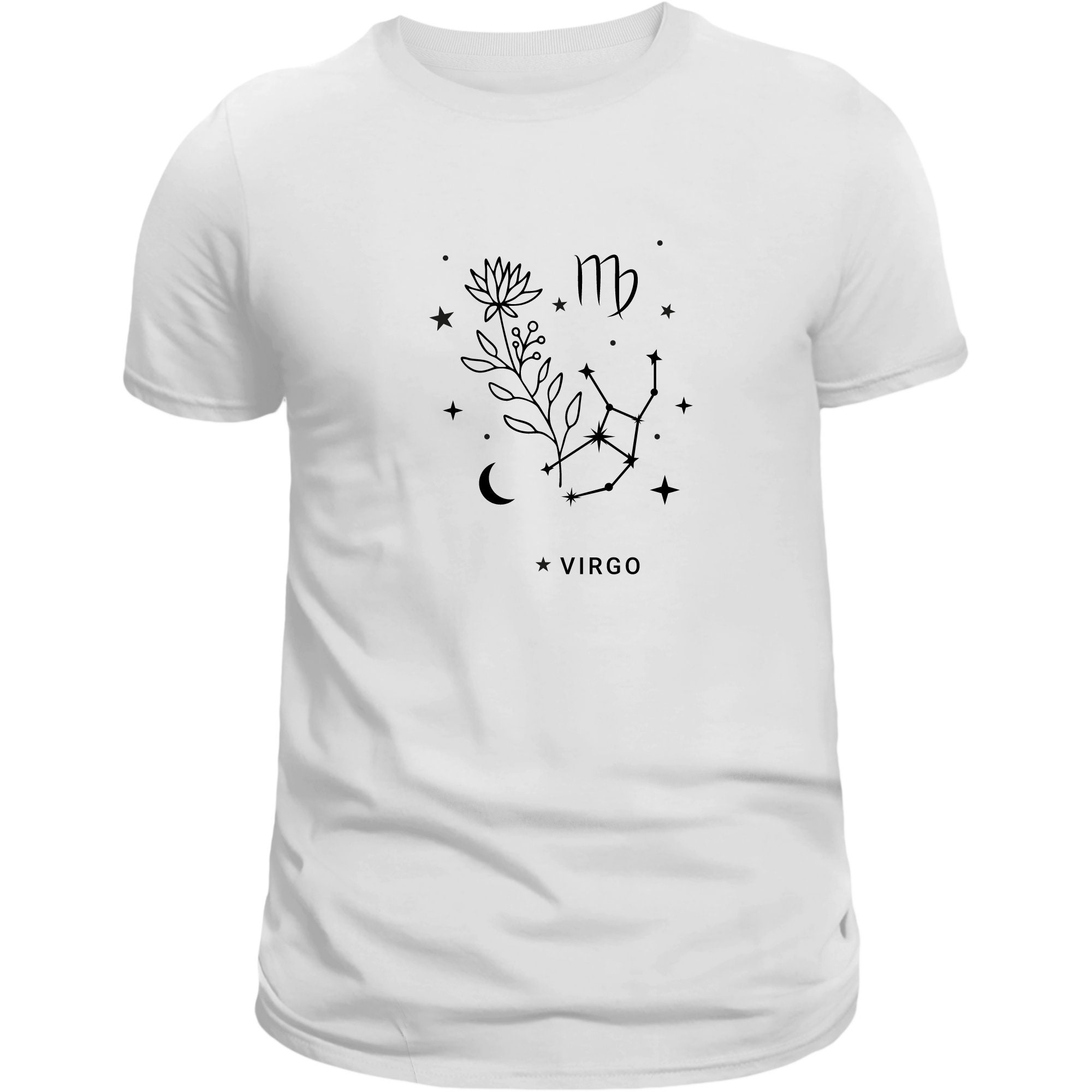 Virgo Zodiac Star Sign | Instant Downloads in Black & White | PNG, JPG ...