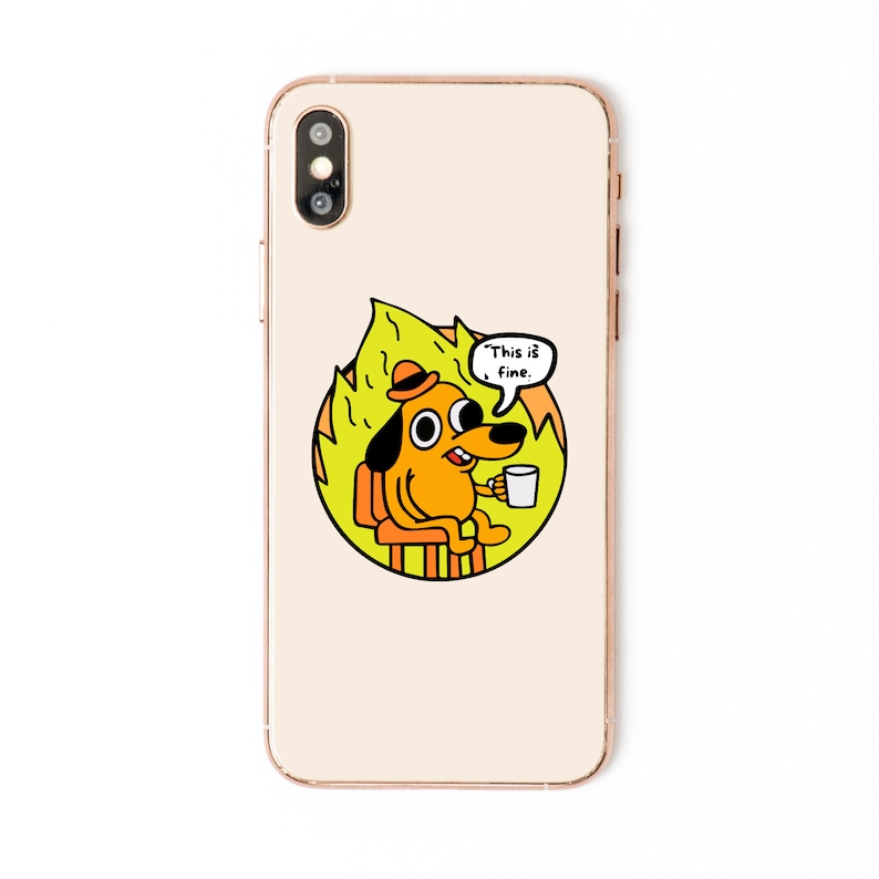 This is Fine Meme | Funny Clipart | Digital Download | PNG, JPG, SVG ...