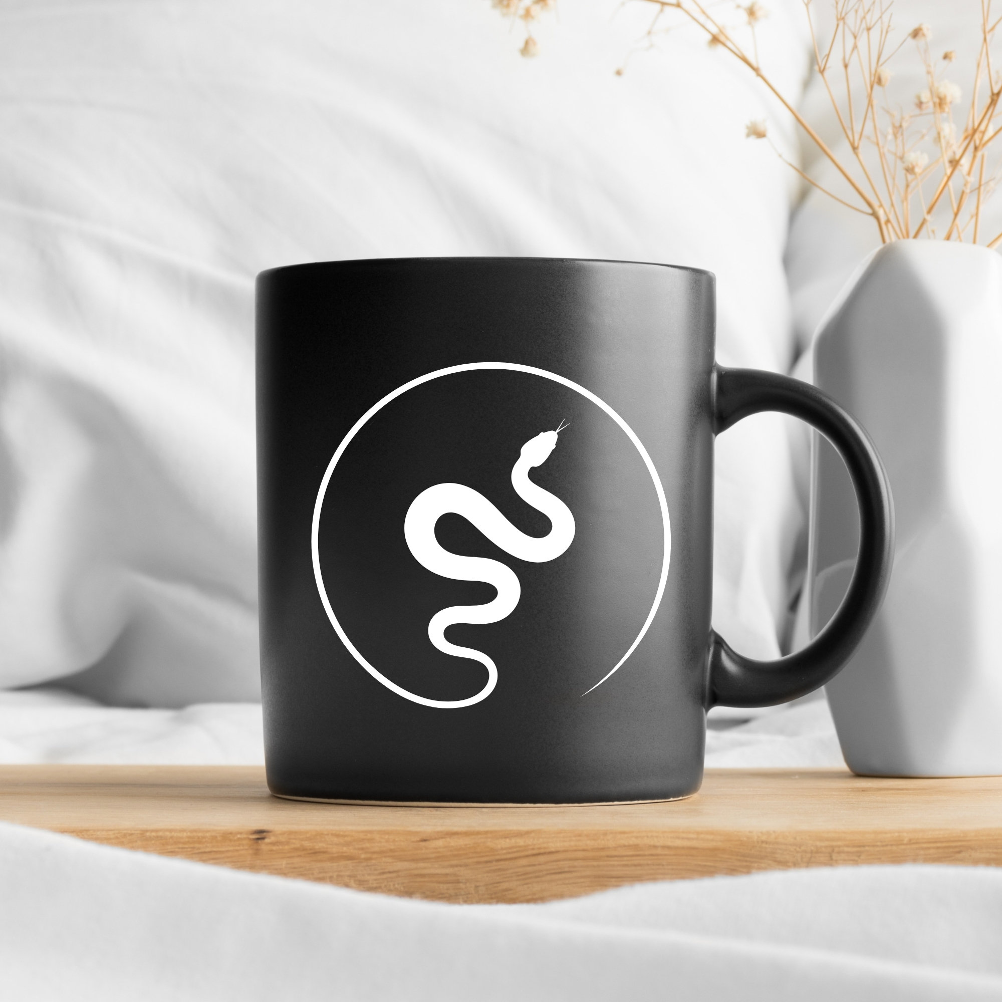 Snake Circle Printable | Reptile Decor | Black and White Instant ...