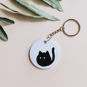 Black Cat Fuzzball | Graphic Design | Instant Digital Download | PNG ...