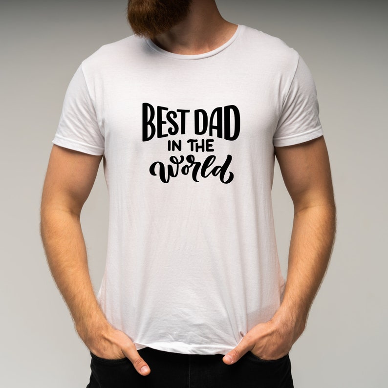 Best Dad in the World | Father's Day Gift | Black and White Instant ...