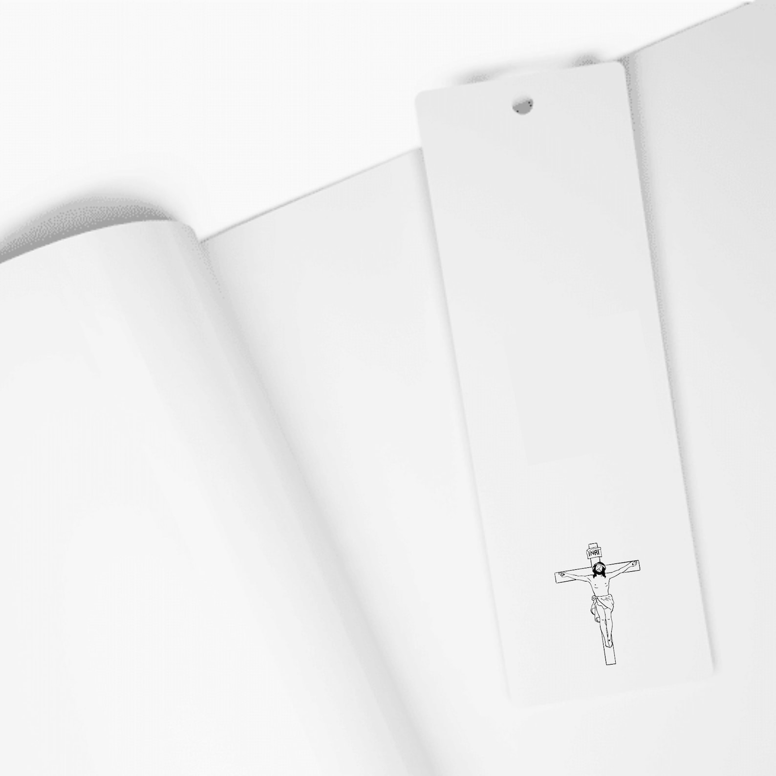 Jesus Crucifixion | Christ on Cross Simple Design | Black & White ...
