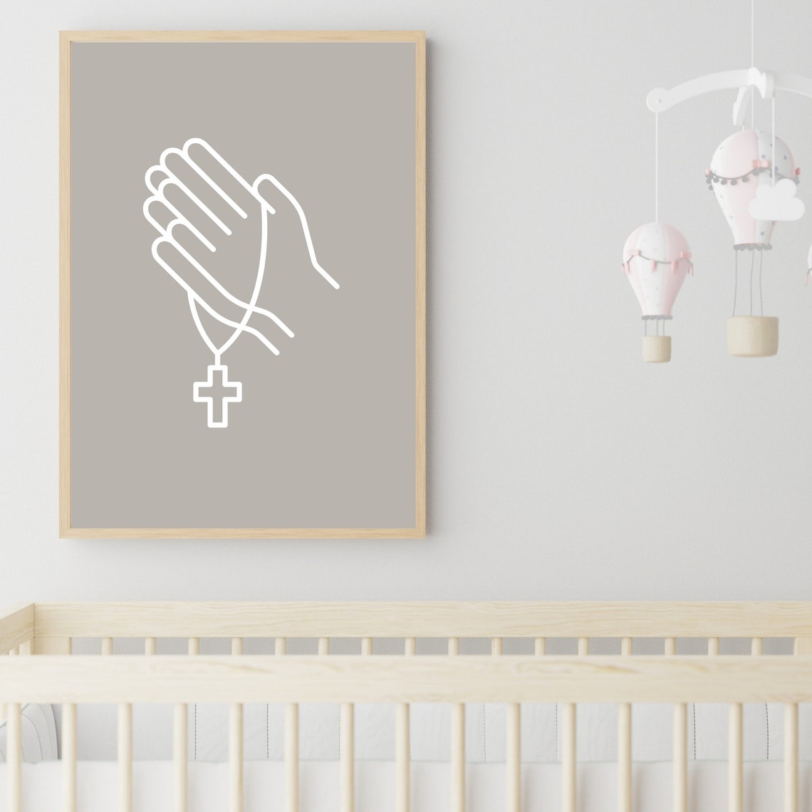 Christian Hands in Prayer | Instant Downloads | Black & White Digital ...