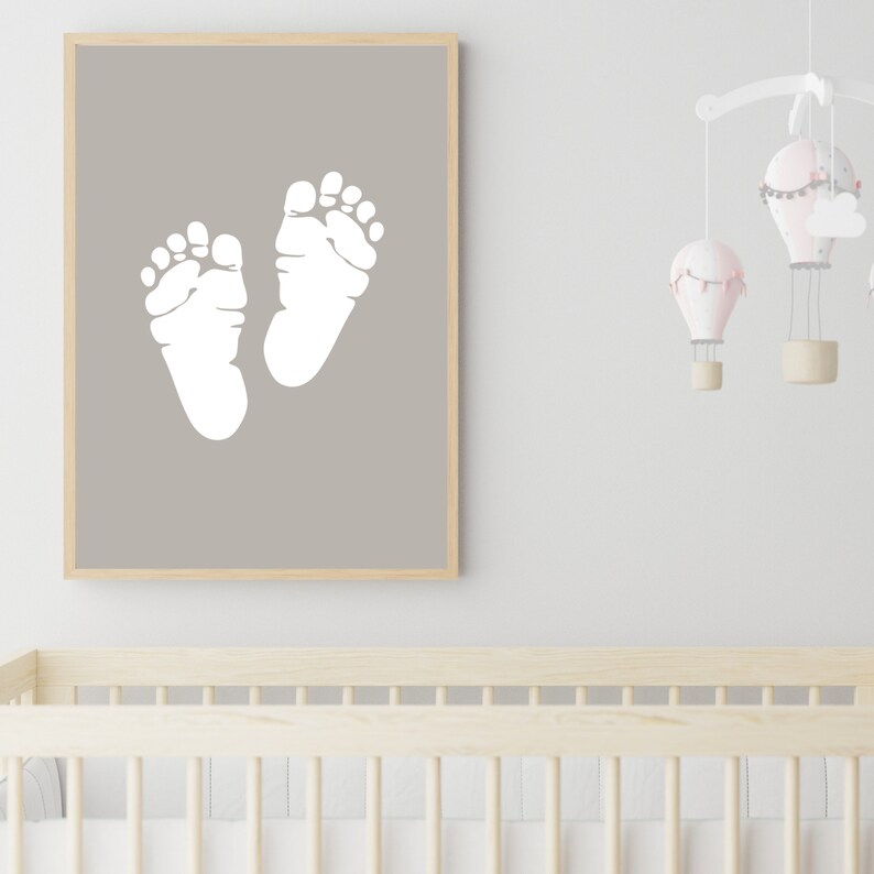 Baby Footprints | 10 Instant Downloads in Black & White | PNG, JPG, SVG ...