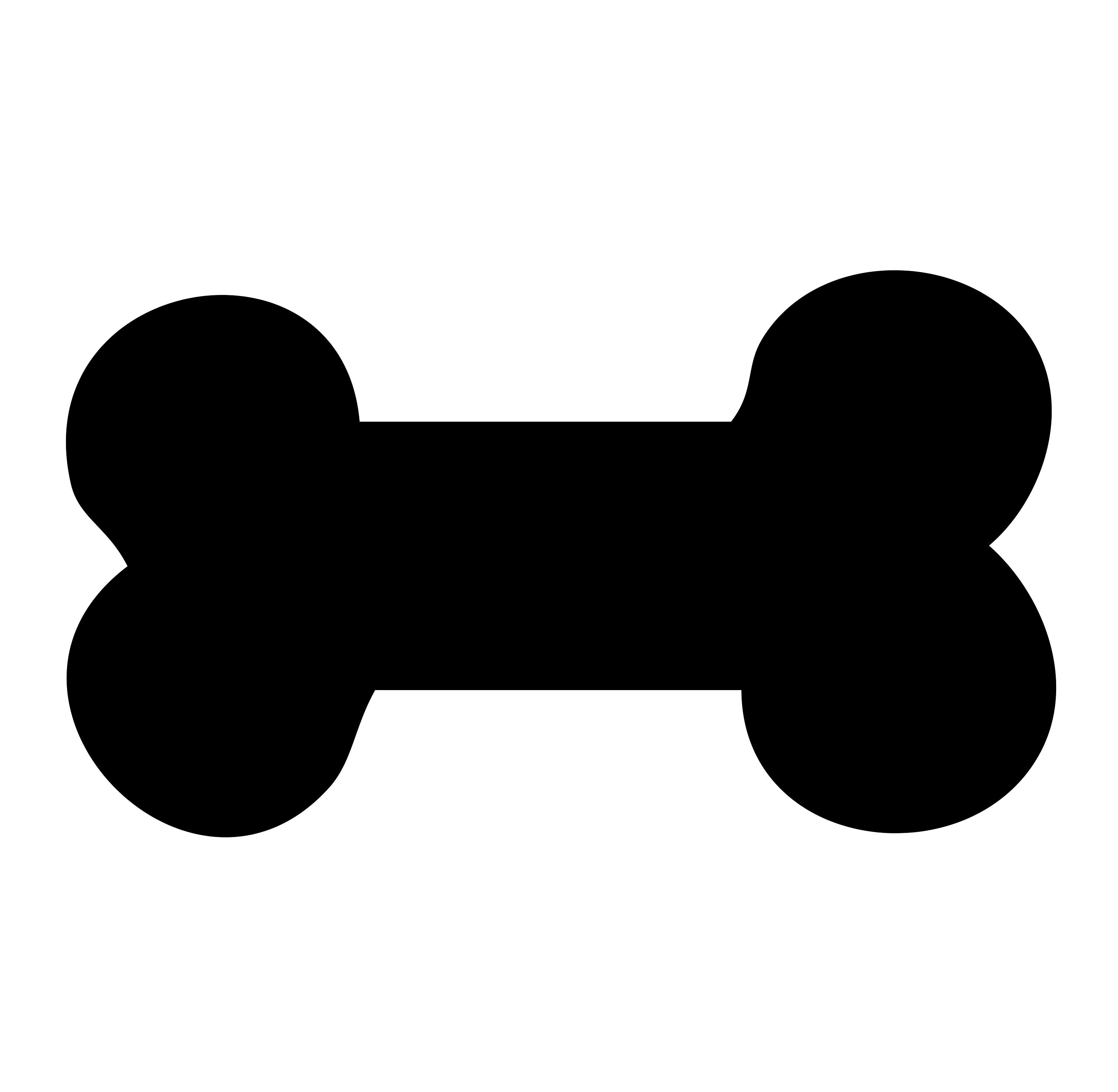 Bone Silhouette | Graphic Design | Black & White Digital Download | PNG ...