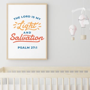 The Lord is My Light and Salvation | Christian Bible Verse | Black ...