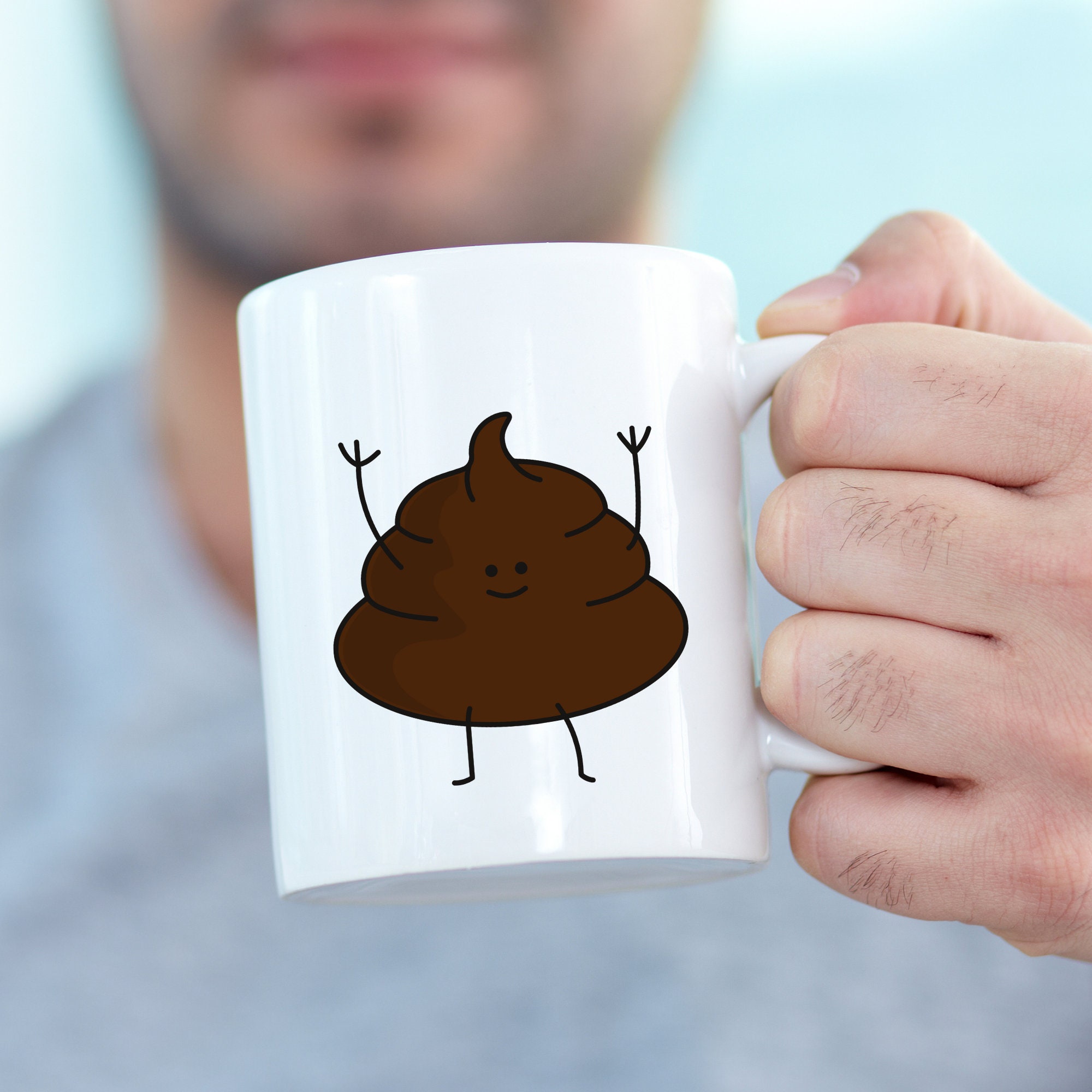 Happy Poop | Cute Emoji Cartoon Clipart | Digital Download | PNG, JPG ...