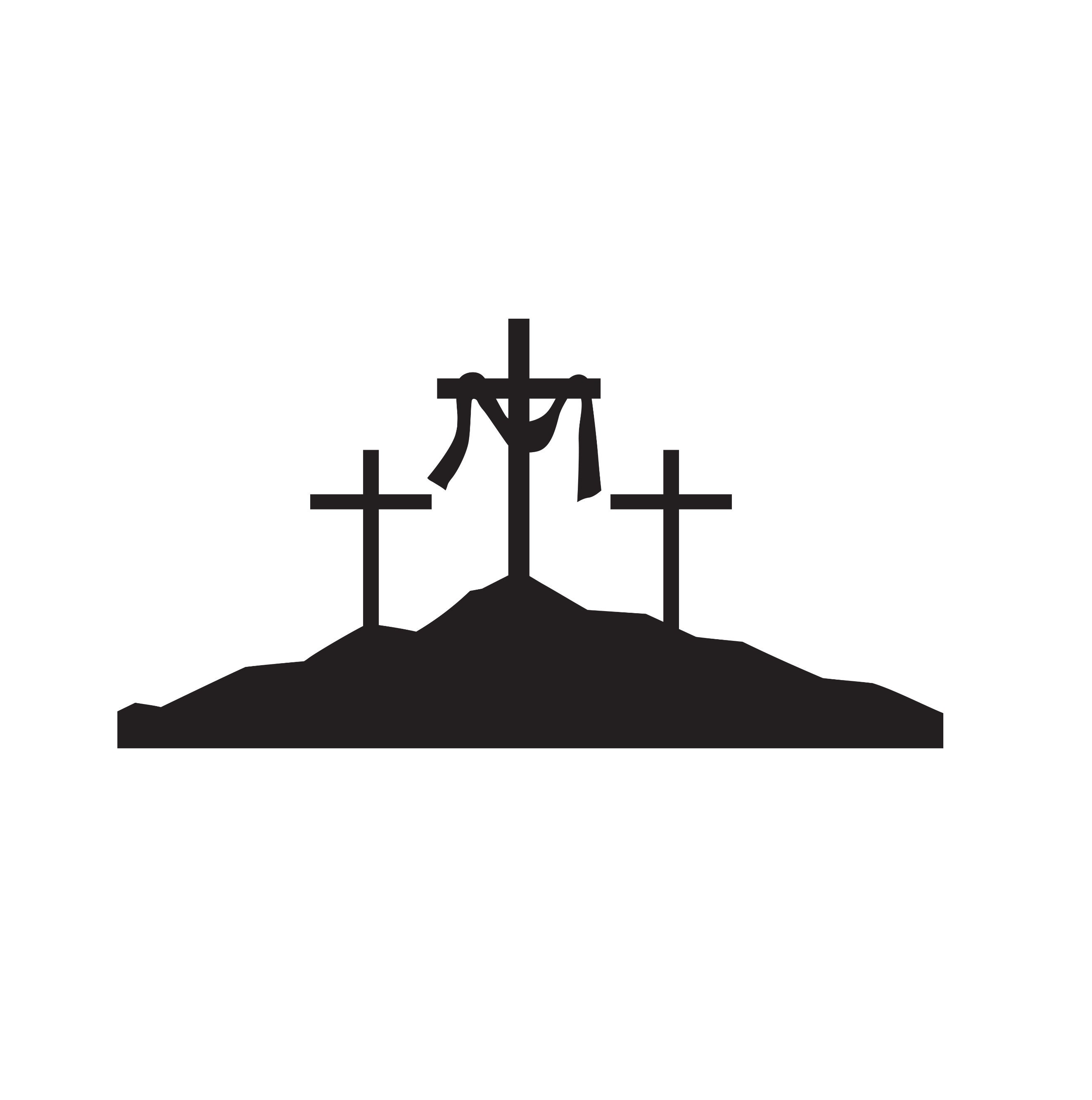 Three Crosses of Calvary | Jesus Christ Resurrection Design | Instant ...