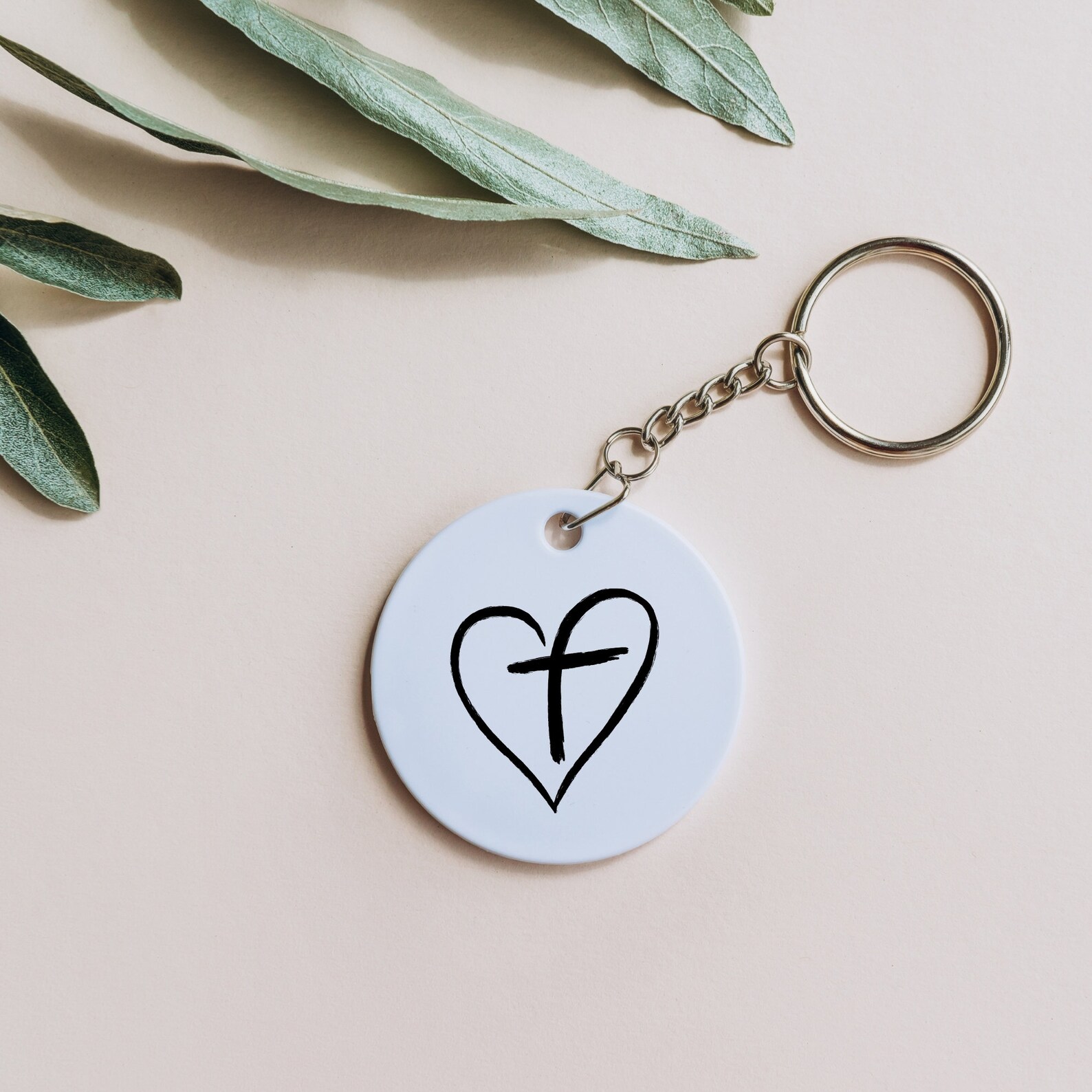 Christian Heart and Cross | Black & White | Instant Digital Download ...