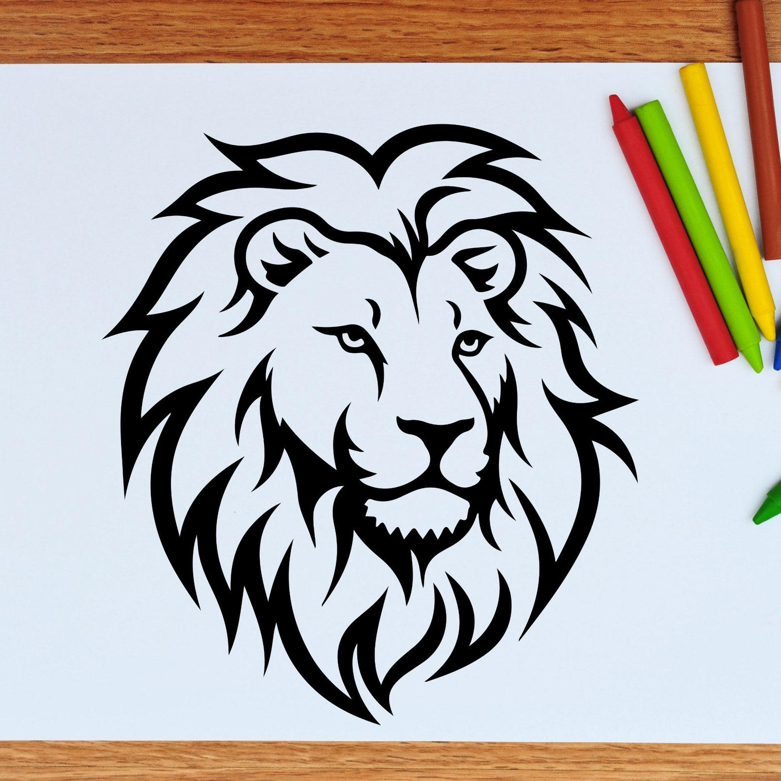 Lion Clipart | Animal Digital Art | Instant Digital Download | PNG, JPG ...
