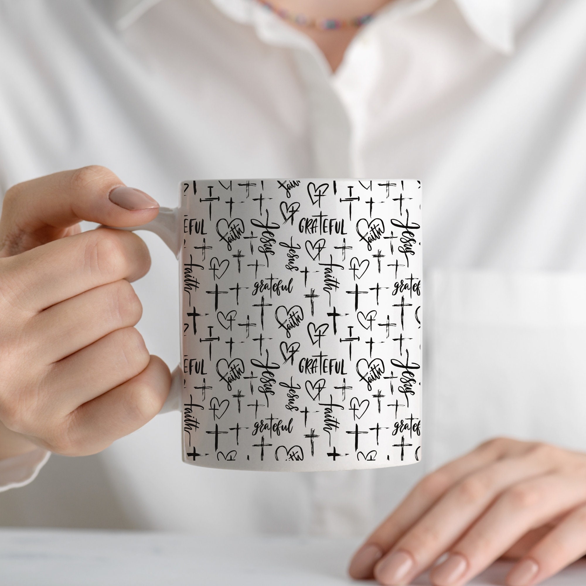 Christian Heart and Cross Background | Instant Downloads | Black ...