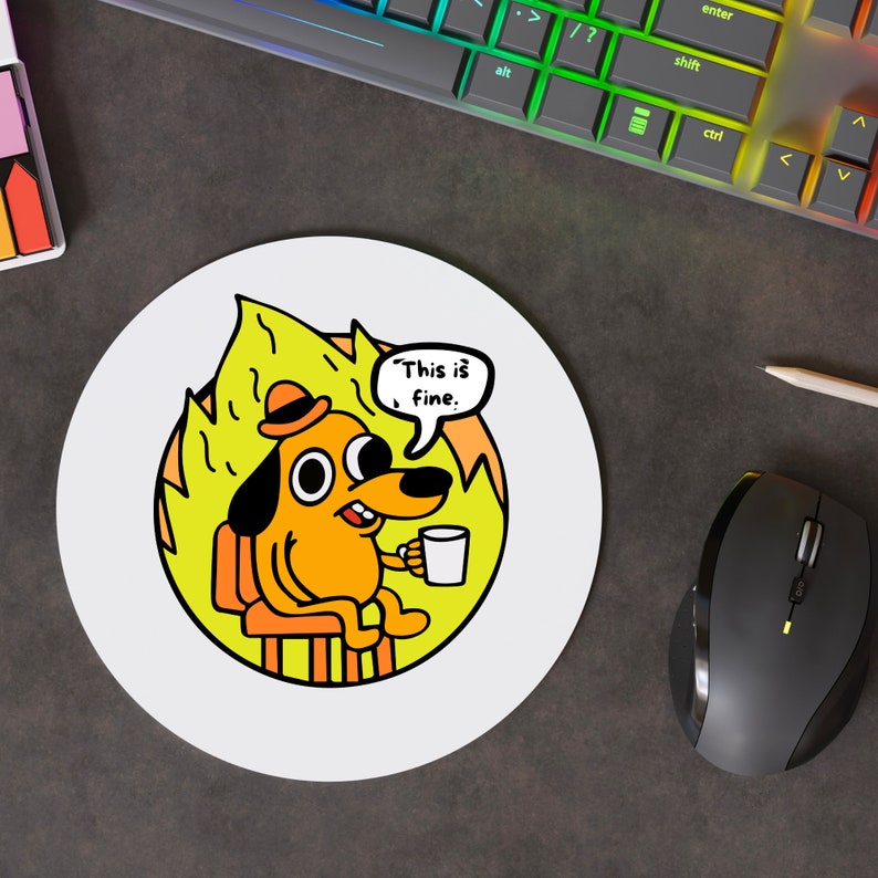 This is Fine Meme | Funny Clipart | Digital Download | PNG, JPG, SVG ...