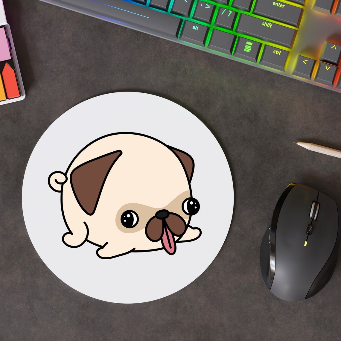 Funny Pug Clipart | Kids Room Art | Instant Digital Download | PNG, JPG ...