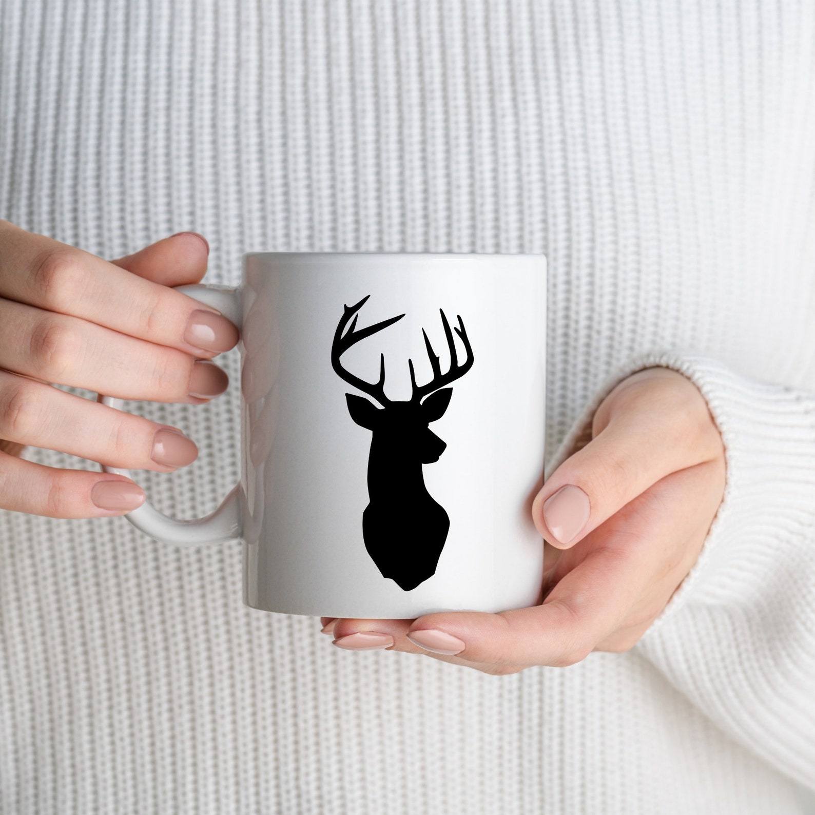 Mounted Deer Clipart | Buck Trophy Silhouette | Instant Digital ...