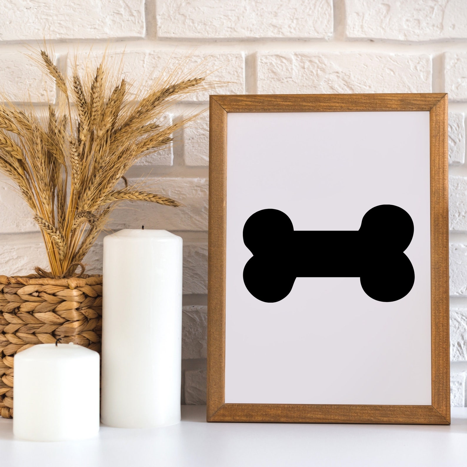 Bone Silhouette | Graphic Design | Black & White Digital Download | PNG ...