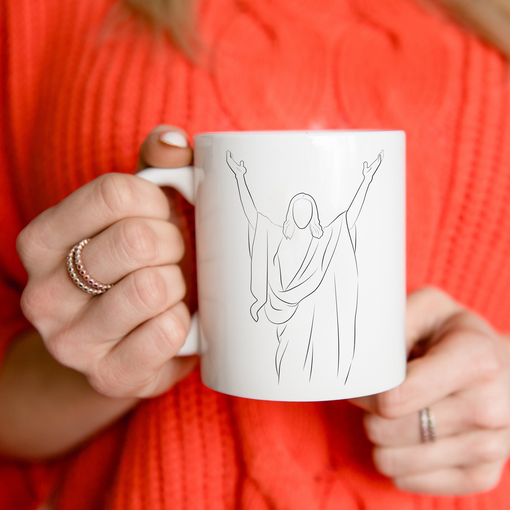 Simple Jesus Silhouette | Christian Graphic Art | Instant Downloads ...