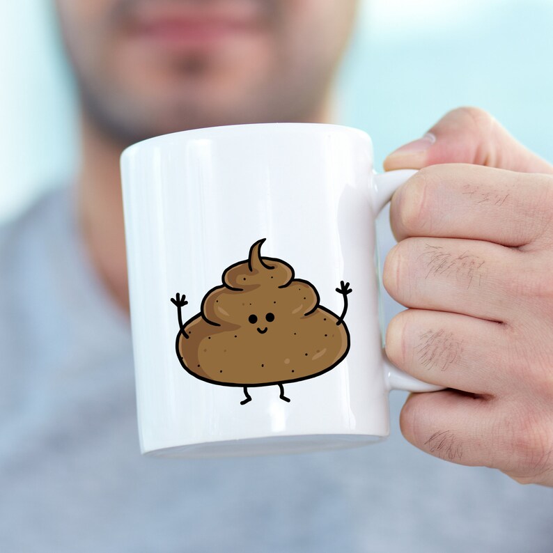 Happy Speckled Poop | Cute Emoji Cartoon Clipart | Digital Download ...