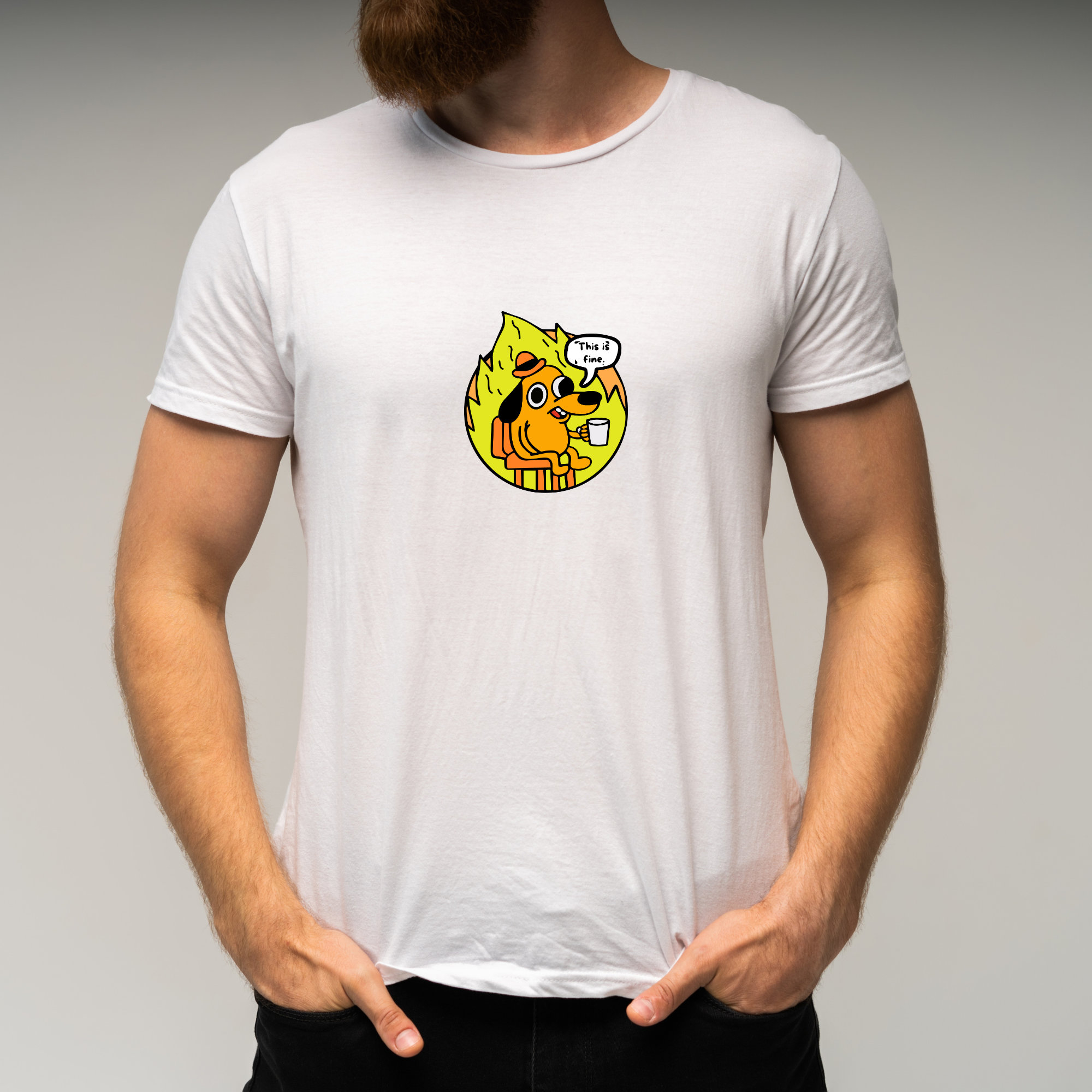 This is Fine Meme | Funny Clipart | Digital Download | PNG, JPG, SVG ...
