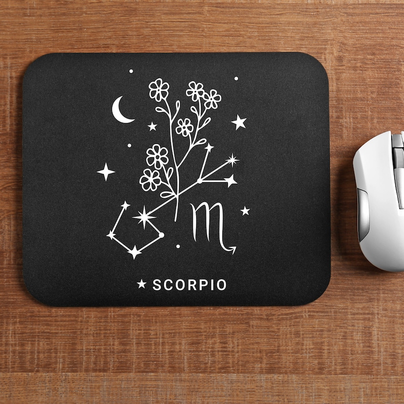 Scorpio Zodiac Star Sign | Instant Downloads in Black & White | PNG ...