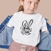 Happy Easter | Spring Bunny Graphic Art | Black and White | Instant ...