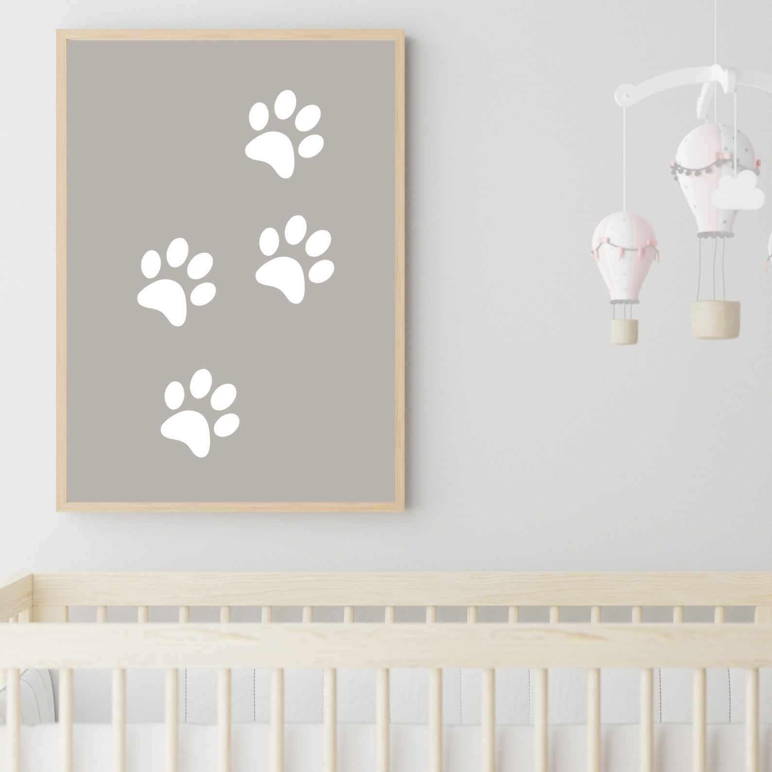 Paw Prints | Puppy Dog Graphic Art | Black and White Instant Digital ...
