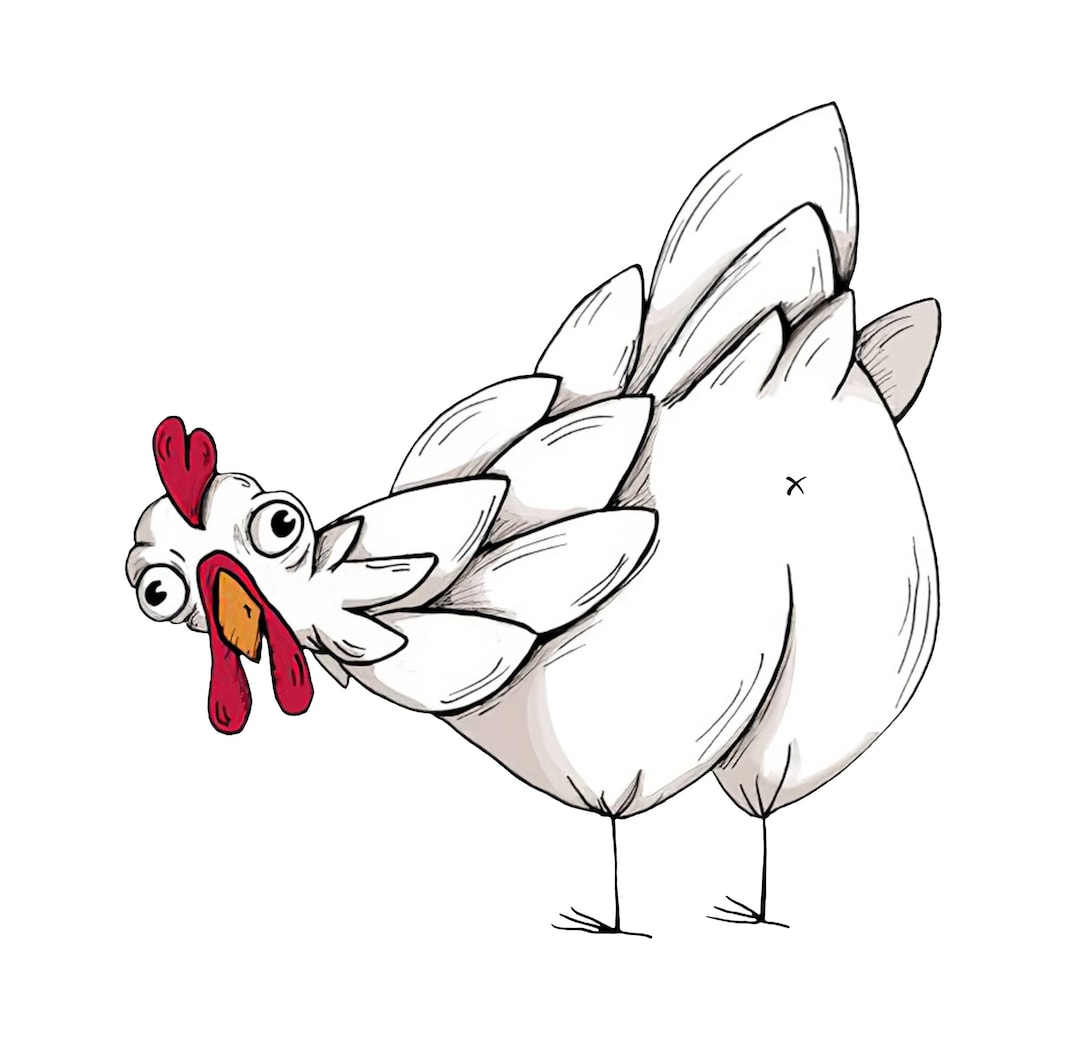 Chicken Butt | Funny Graphic Design | Instant Digital Download | PNG ...