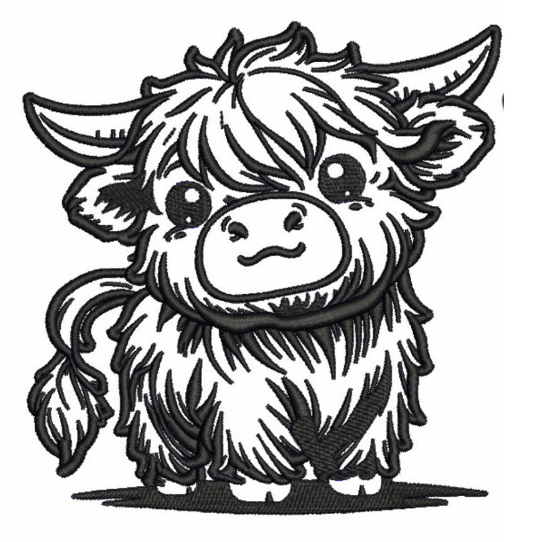 A Baby Highland Coo Posing for His Photo - Etsy