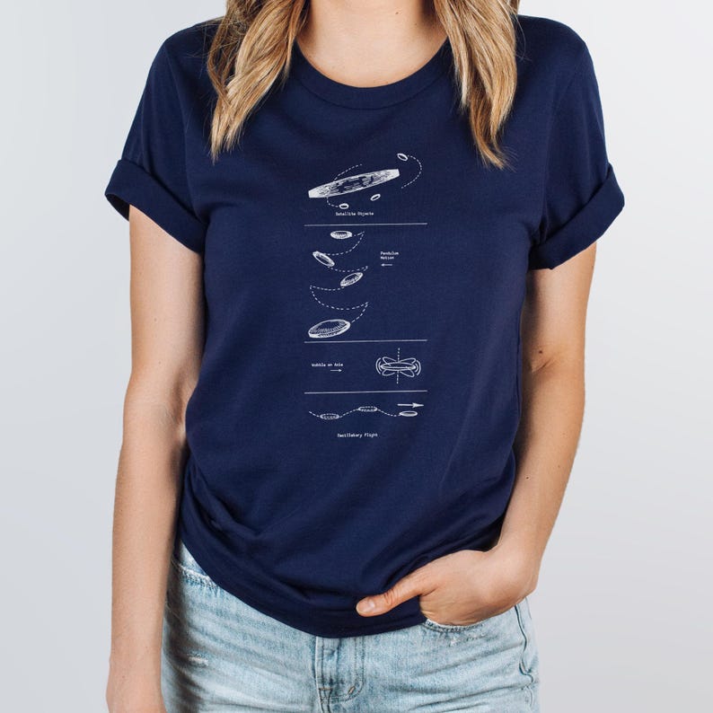 UFO Sighting Diagrams Shirt NICAP Official Report 1960s Falling Leaf ...