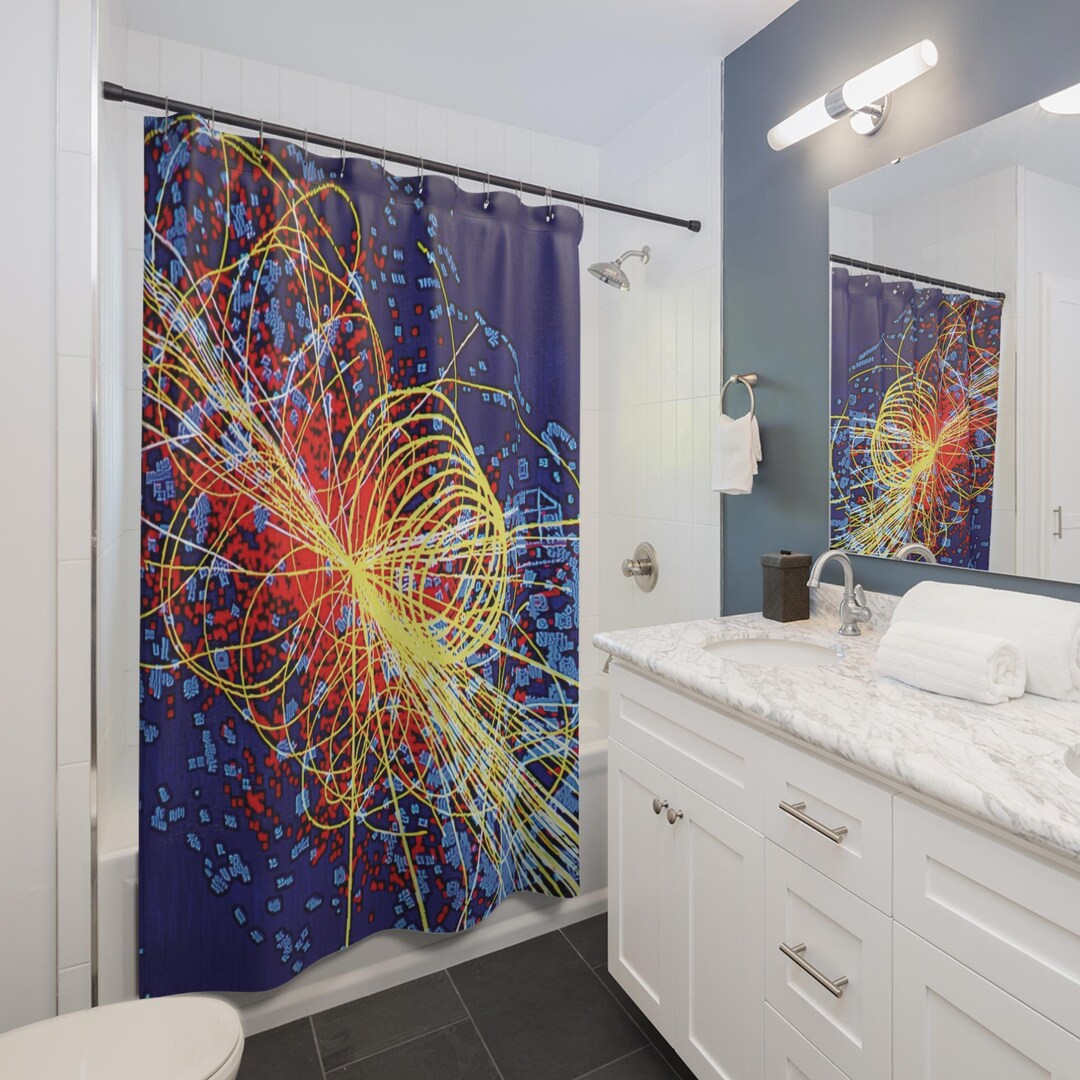 Higgs Boson Shower Curtain ~ Particle Collision Large Hadron Collider ...