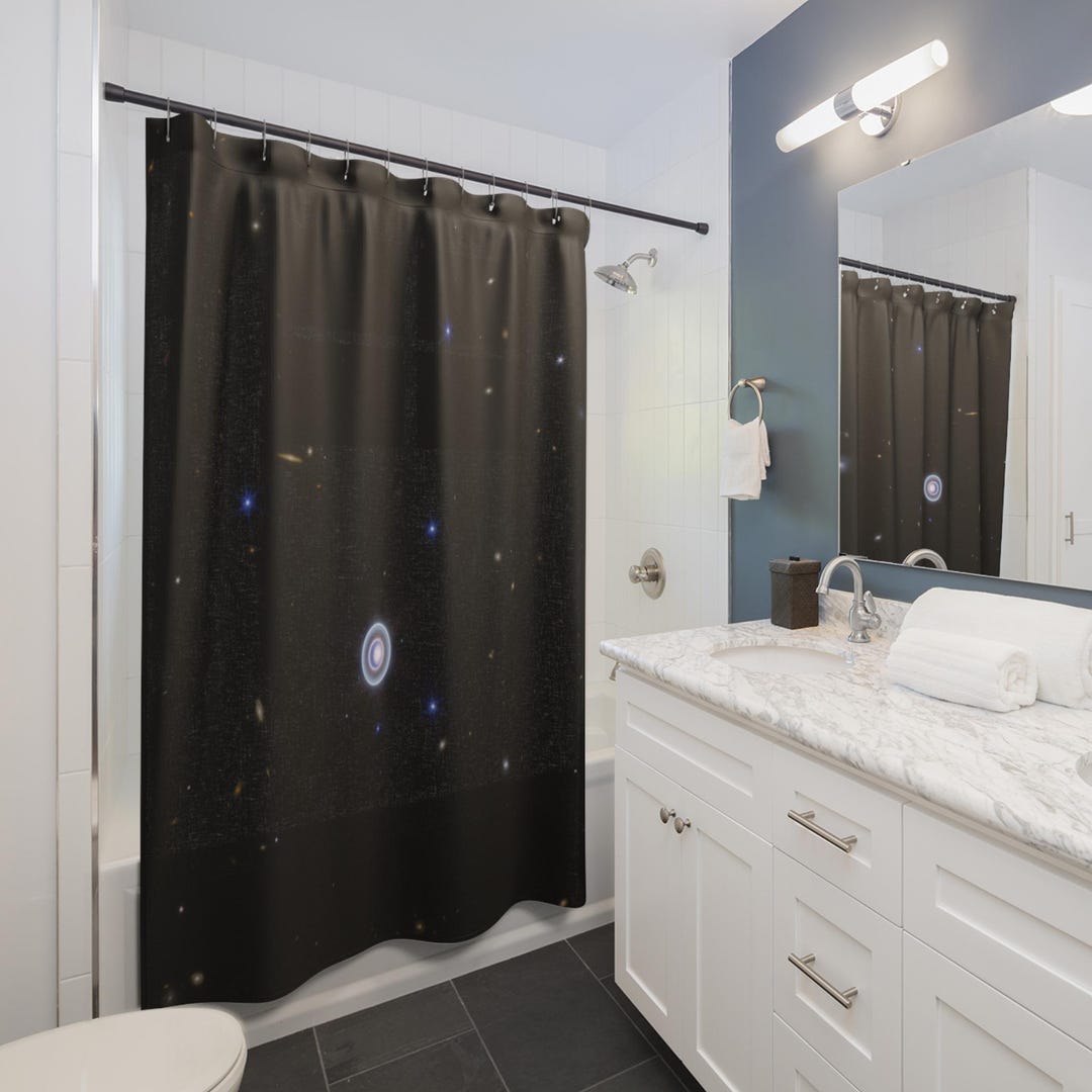 Uranus and Galaxies James Webb Shower Curtains Astronomy Astrophysics ...