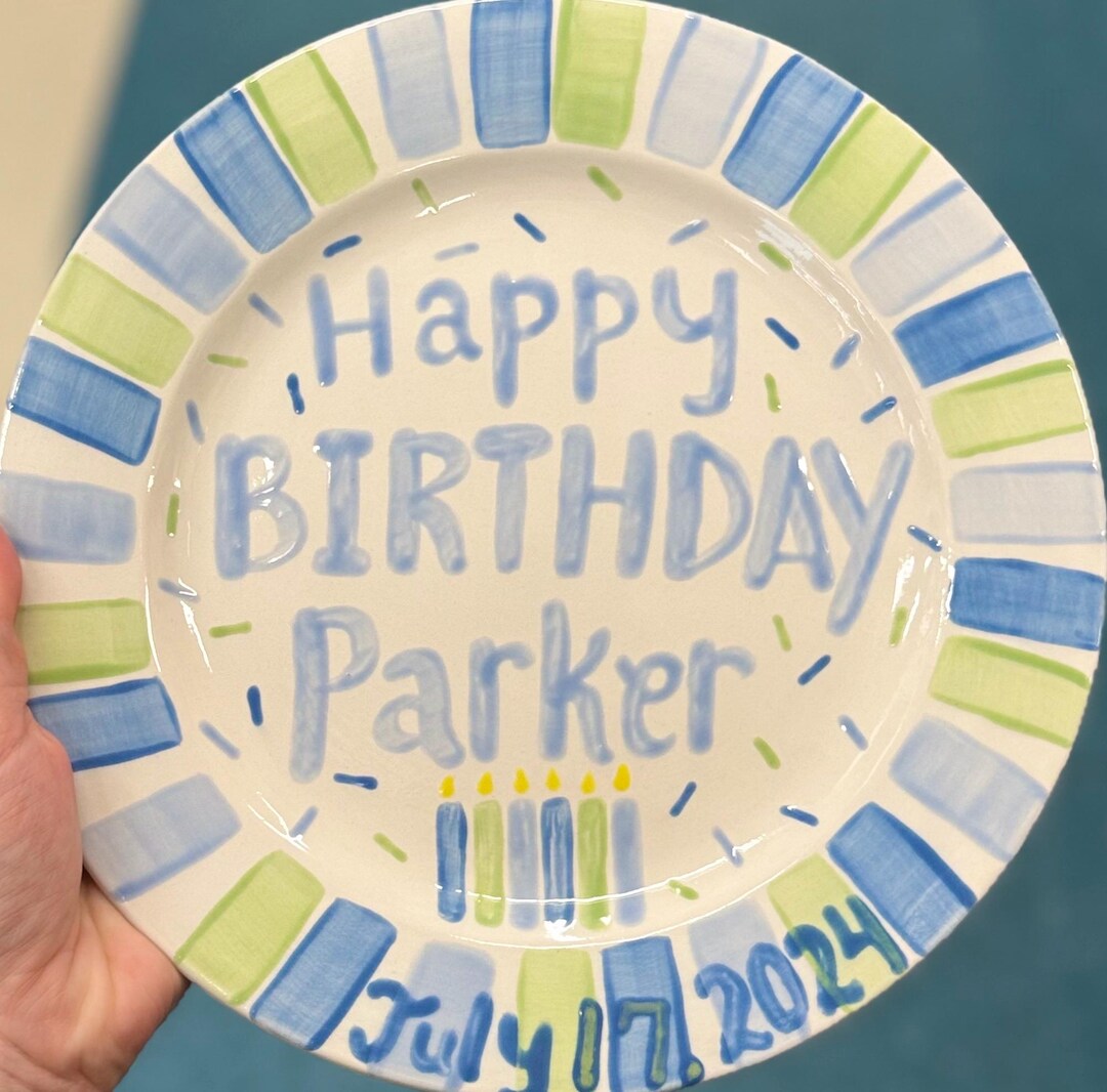 Custom Smash Cake Plate – Personalized Baby Name Plate – 1st Birthday ...
