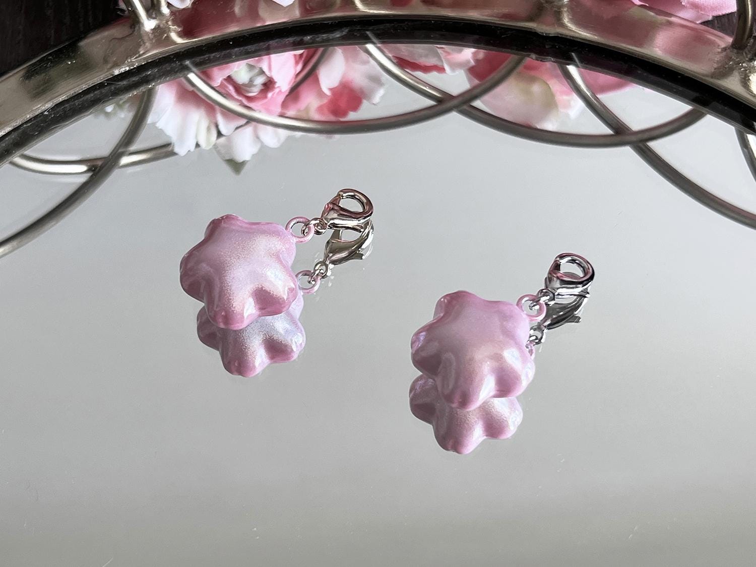 Cherry Blossom Bell Charm/japanese Bell Charm/pets Bell/bell Pendant ...
