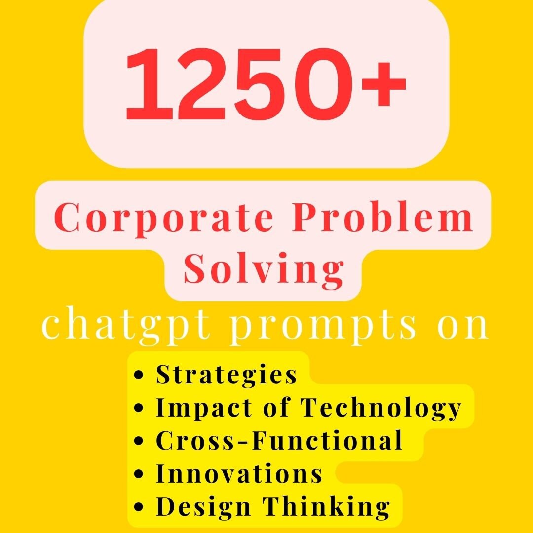1250 Chat GPT Prompts AI Powered Business Success Tool Kit on ...