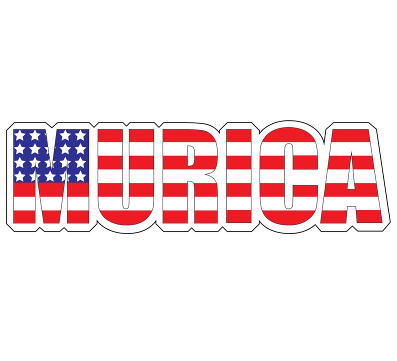 Murica Sticker/decal - Etsy